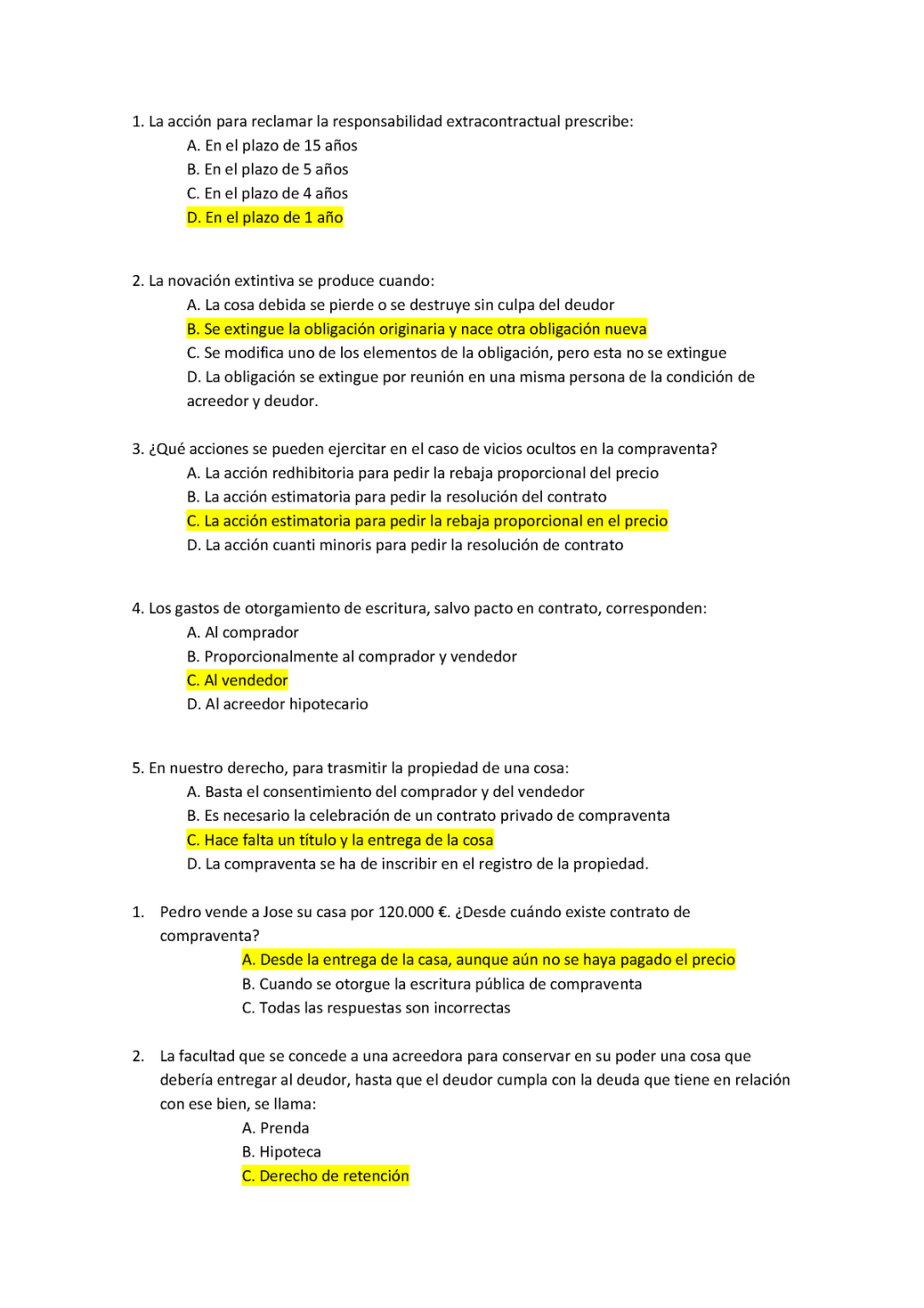 ¿Cuándo prescribe un contrato de compraventa privado? ¿Cuándo prescribe un contrato de compraventa privado?
